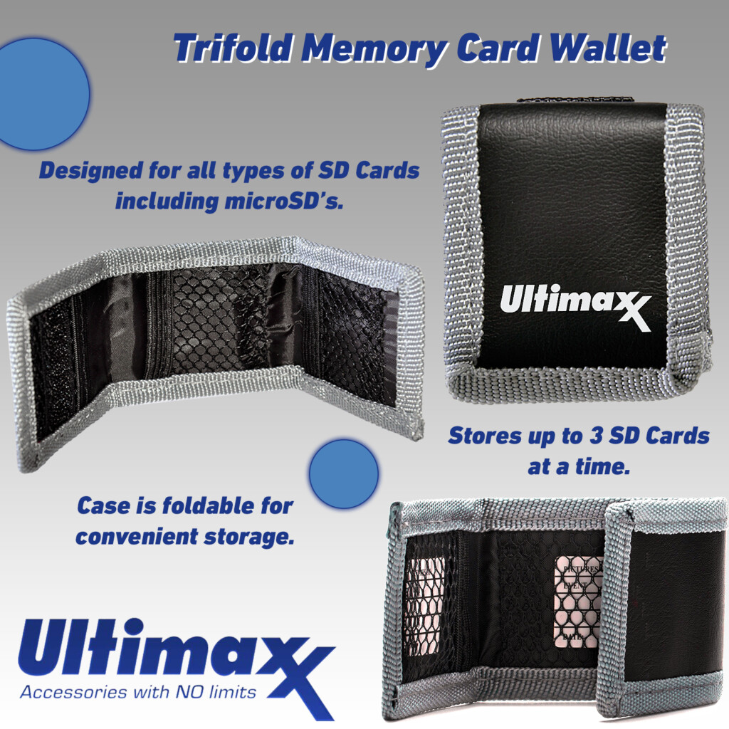 Memory Card Wallet for SD/SDHC/Micro - Ultimaxx