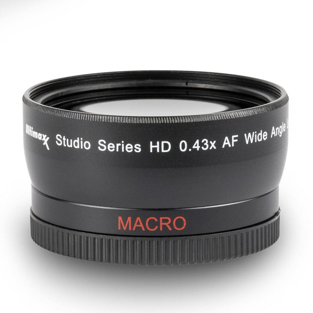 0.43x Wide Angle Macro Lens Attachment (37mm - 72mm) - Ultimaxx