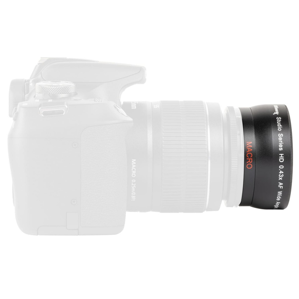 0.43x Wide Angle Macro Lens Attachment (37mm - 72mm) - Ultimaxx