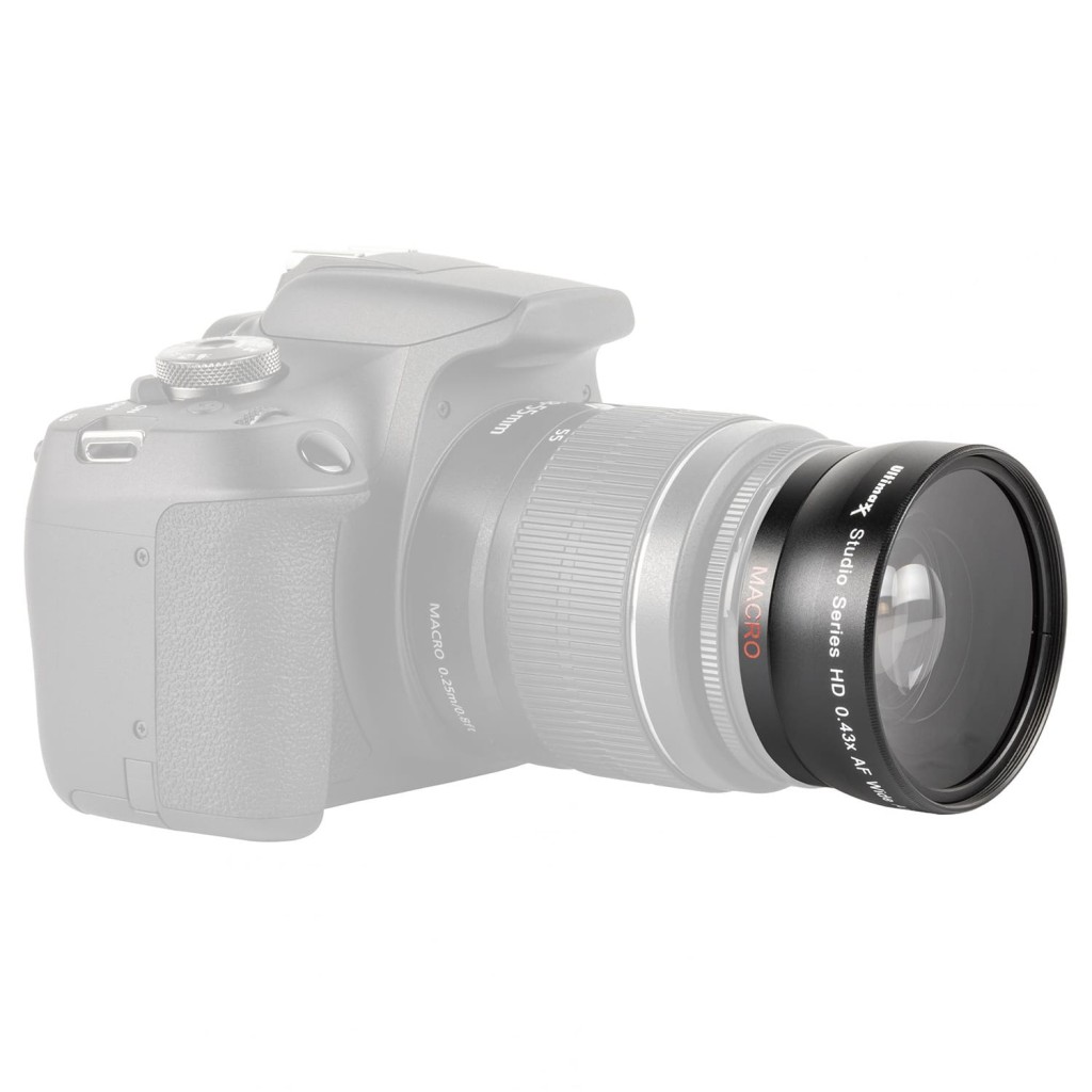 0.43x Wide Angle Macro Lens Attachment (37mm - 72mm) - Ultimaxx