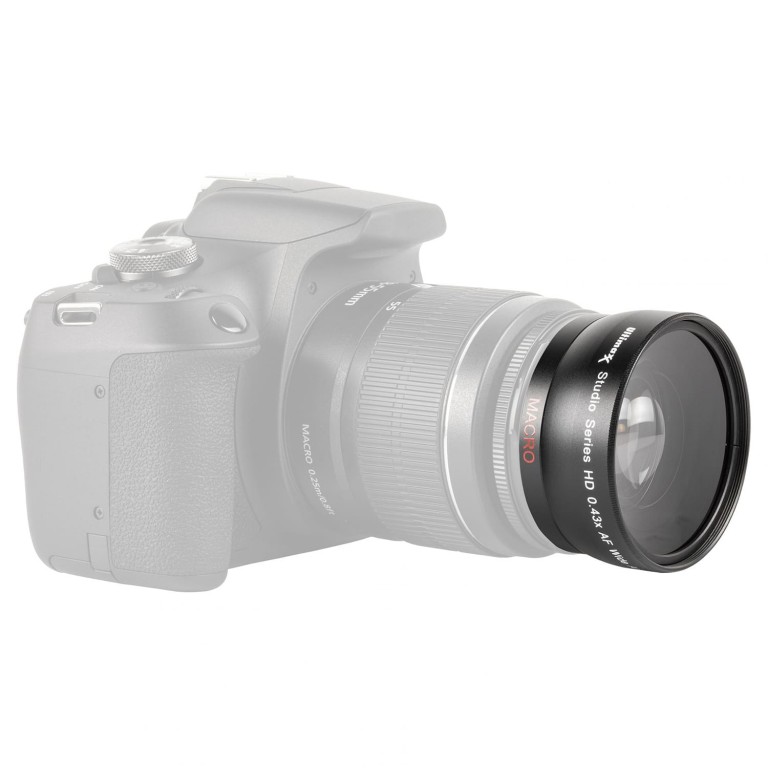 0.43x Wide Angle Macro Lens Attachment (37mm - 72mm) - Ultimaxx