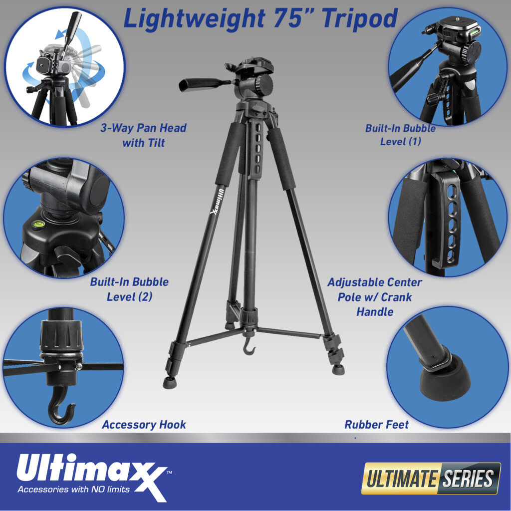 75" Tripod (Black) - Ultimaxx
