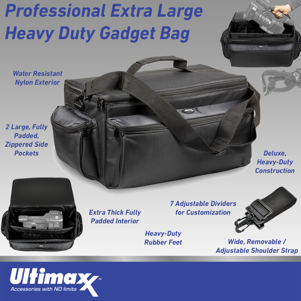 Extra Large Gadget Bag Digital Camera/Professional HD Video Camera ...