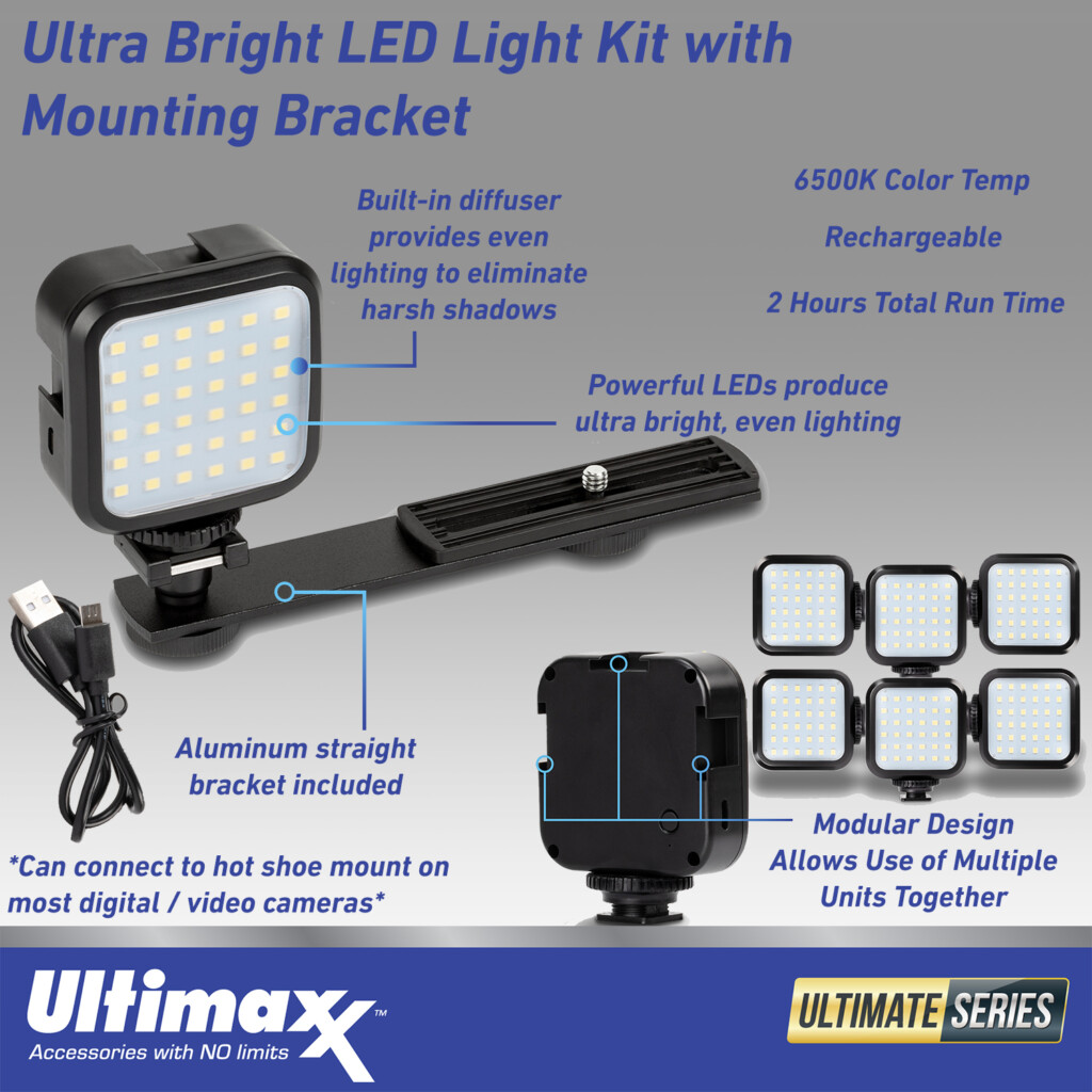 Universal 36 LED Light Kit with Batteries & Bracket - Ultimaxx